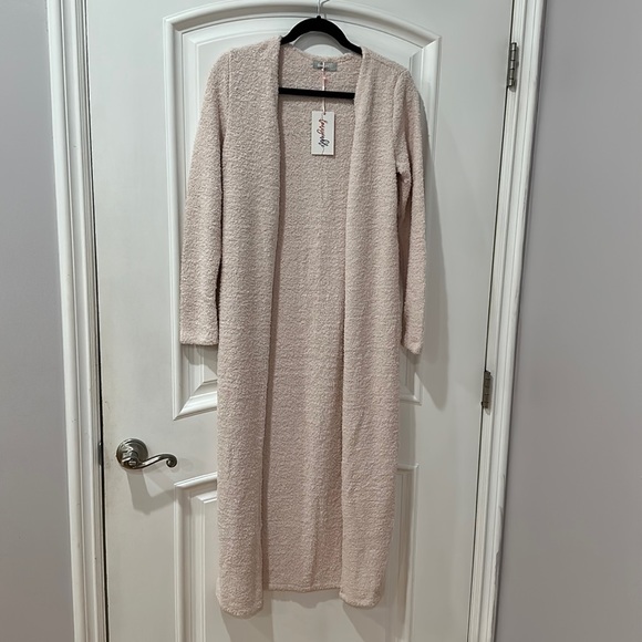 ASOS | Sweaters | Asos Luungeable Fluffy Maxi Cardigan In Pale Pink ...